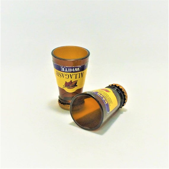 Allagash White Shot Glass Shot Glass Cut Bottle Shot Glass - Etsy