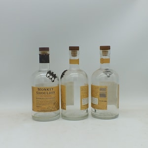Empty Monkey Shoulder Scotch Whisky Liquor Bottle, Upcycled, Recycled ...