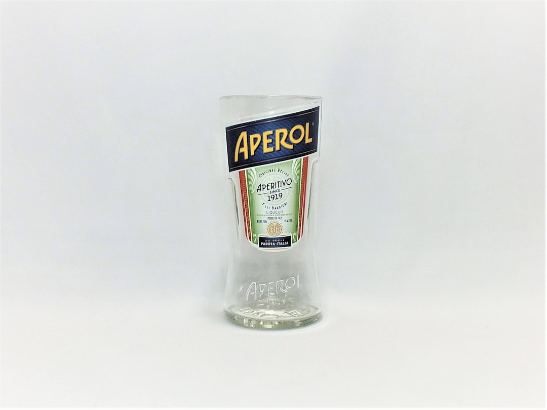 Aperol Glass, Italian Aperitivo, Cut Liquor Bottle, Drinking Glasses ...