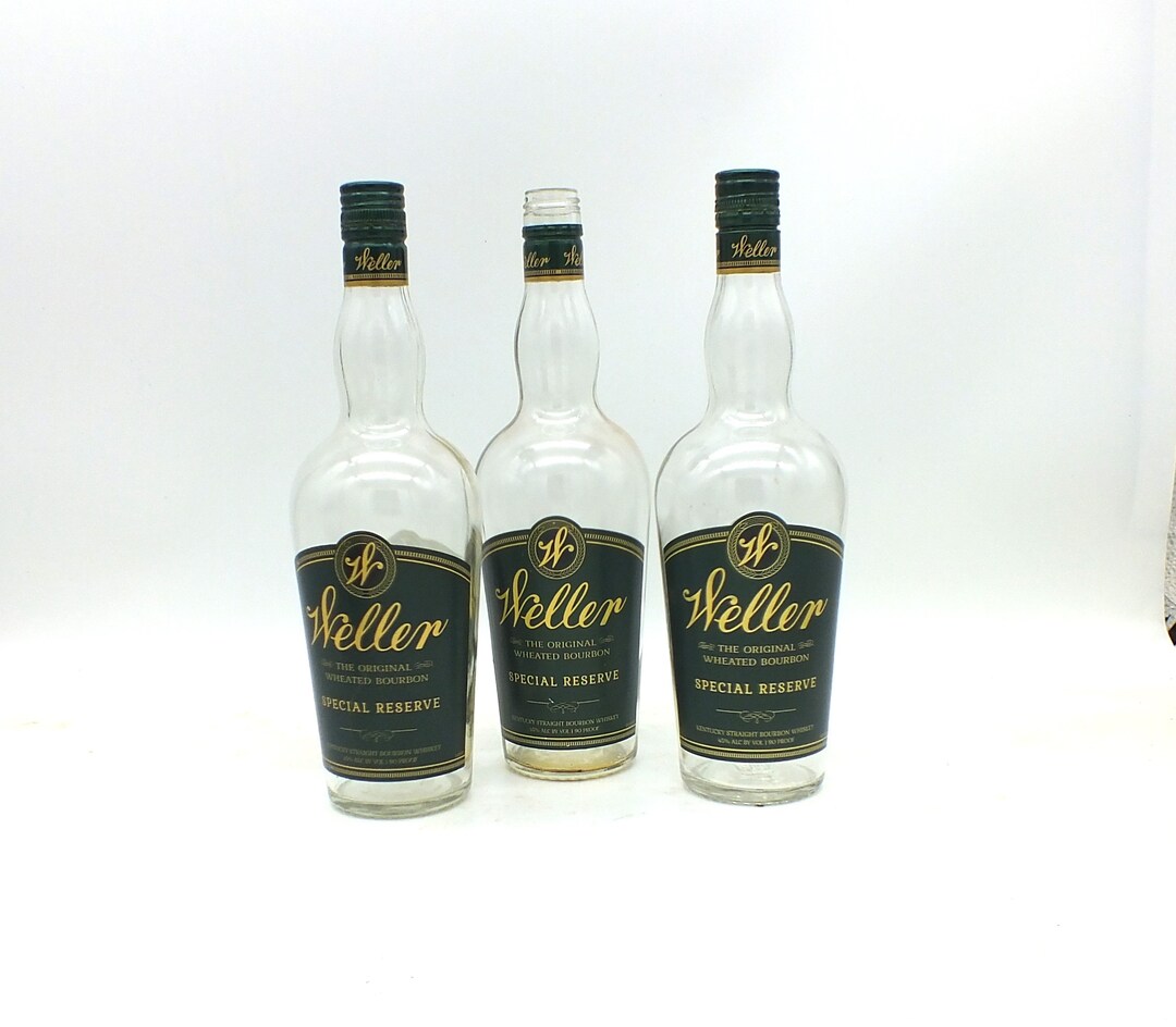 Empty Weller Special Reserve Bottles, Upcycled, Recycled, 1, 2 or 3 ...