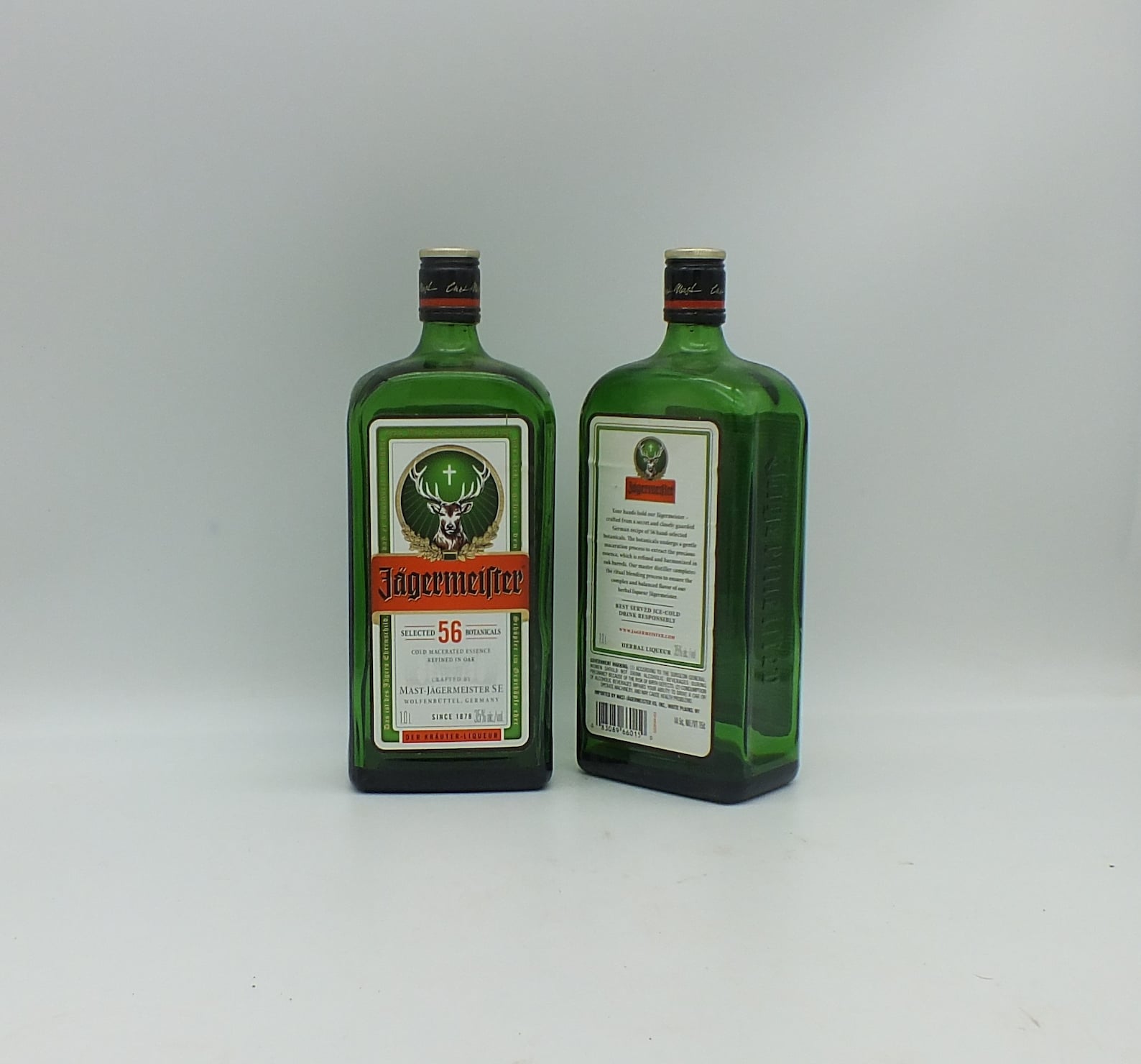 Empty Jagermeister Bottle, Upcycled, Recycled, 1, 2 or 3 Bottles ...