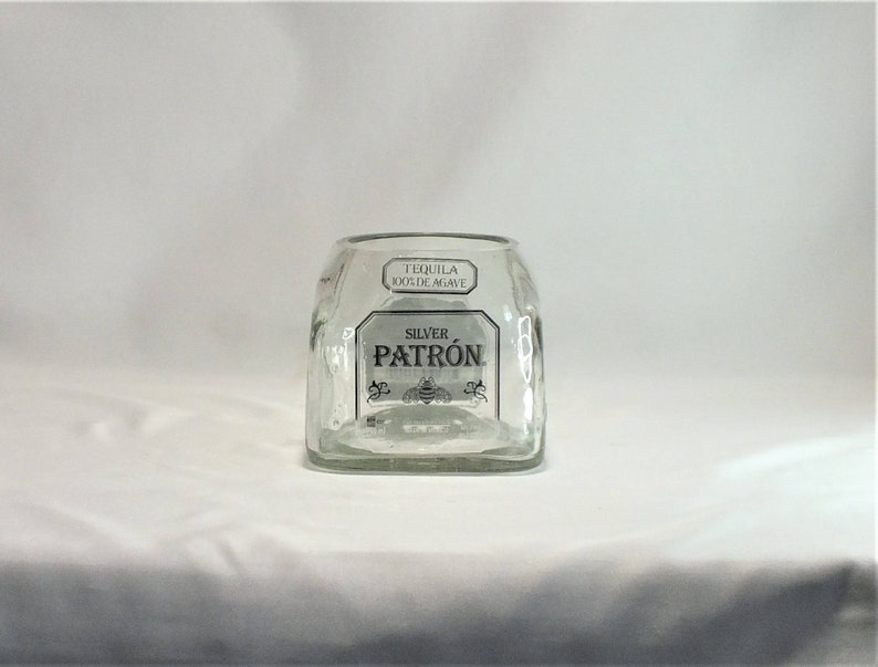 Patron Glass Mexican Tequila Cut Liquor Bottle Drinking - Etsy