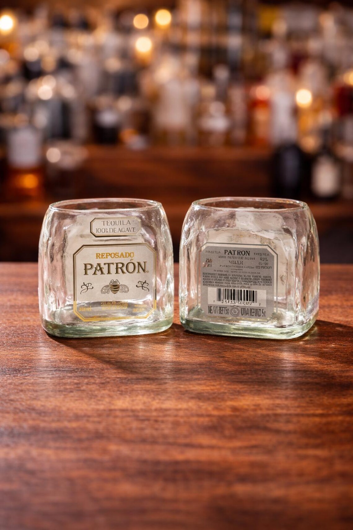 Upcycled 750ml Patron Tequila Glass, Liquor Bottle Drinking Glass - Etsy