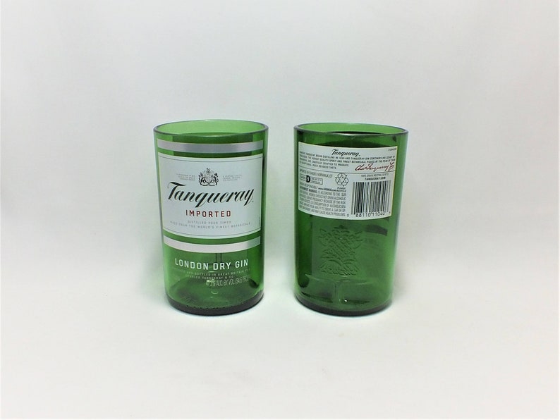 Tanqueray Gin Glass London Gin Cut Liquor Bottle Drinking - Etsy