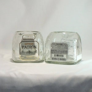 Patron Glass, Mexican Tequila, Cut Liquor Bottle, Drinking Glasses ...