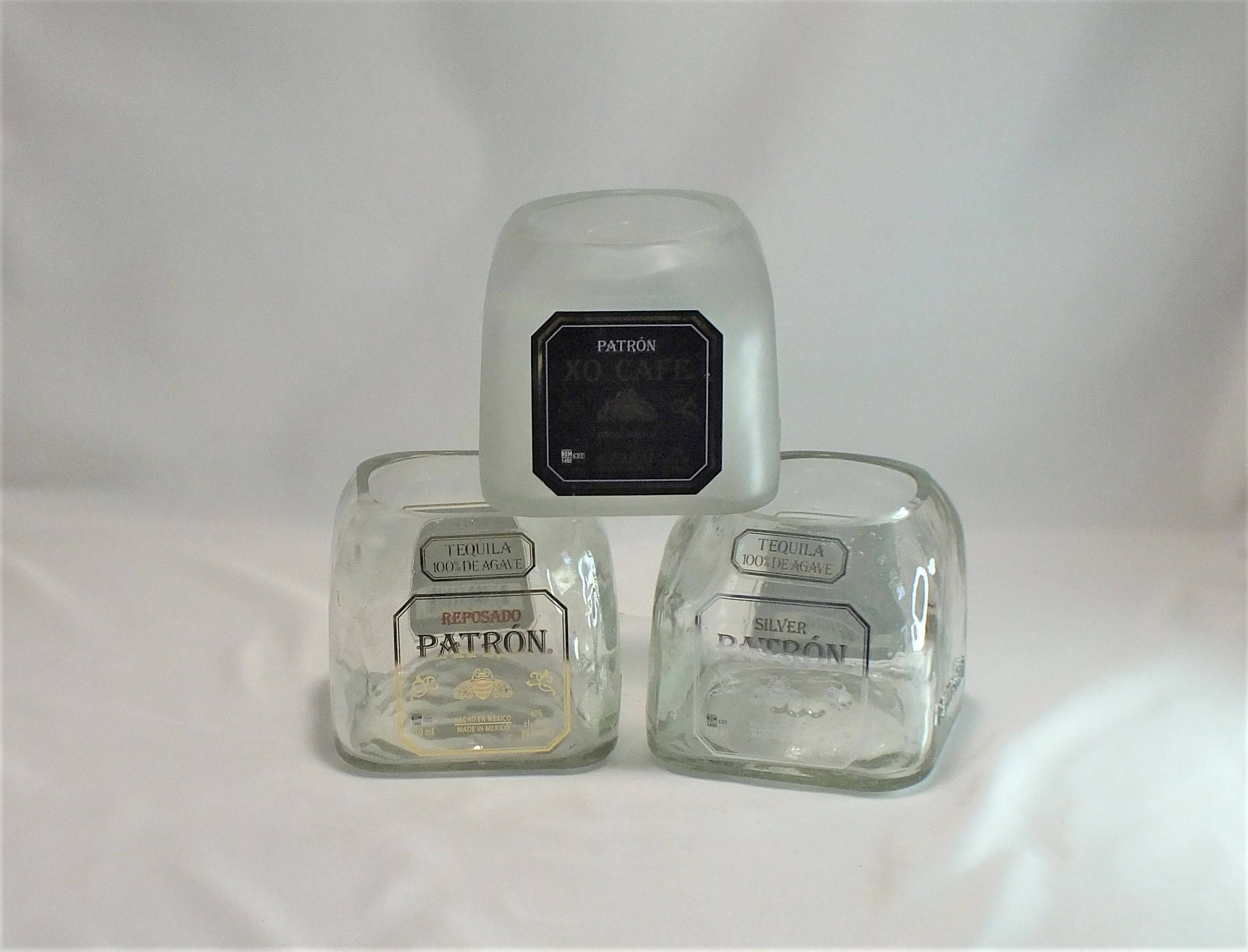 Upcycled 750ml Patron Tequila Glass, Liquor Bottle Drinking Glass - Etsy