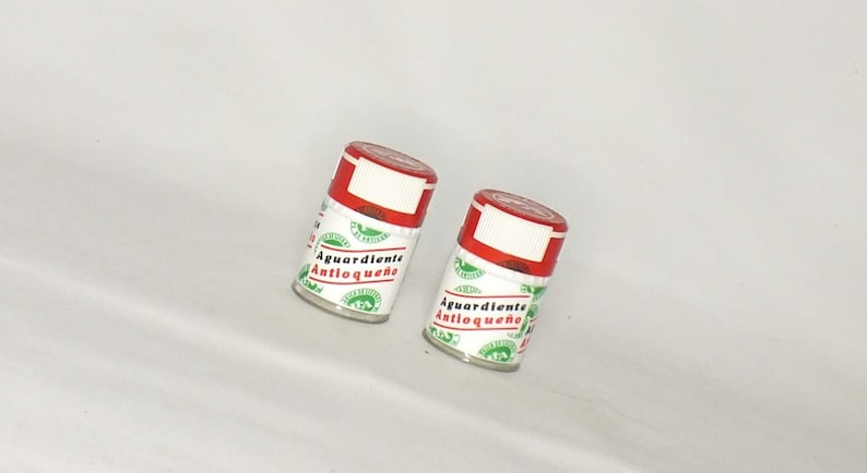 Aguardiente Shot Glass, Antioqueno Cut Bottle, Colombian Liquor ...