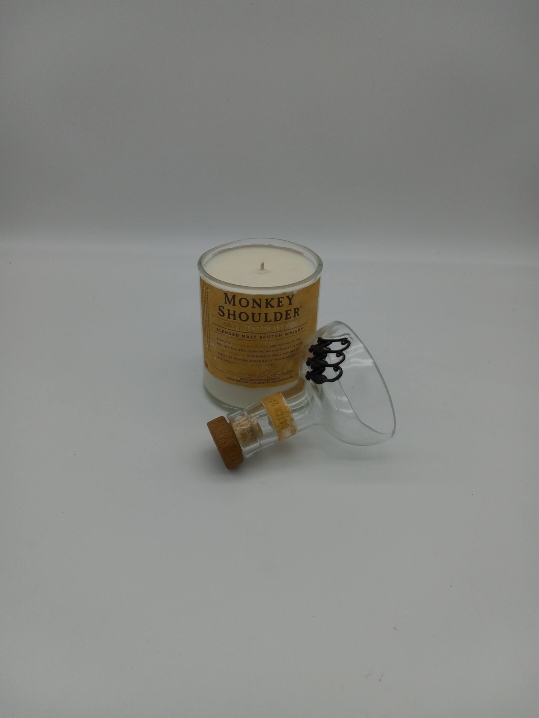 Monkey Shoulder Whisky Candle, Scented Soy Wax, Choose Fragrance, Cut ...