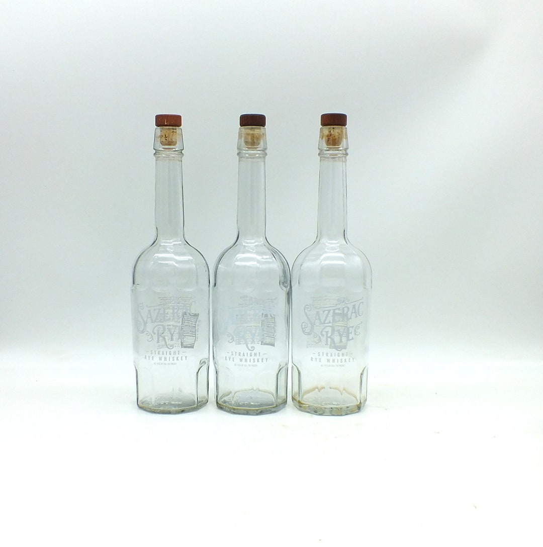 Sazerac Rye Empty Bottle, Upcycled, Recycled, 1, 2 or 3 Bottles - Etsy