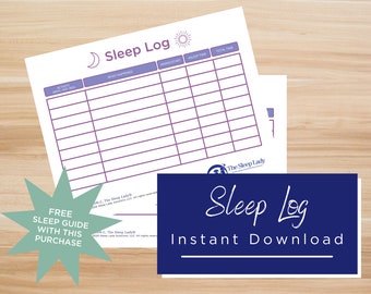 Sleep Tracker Printable, Printable Habit Tracker, Sleep Log, Weekly ...