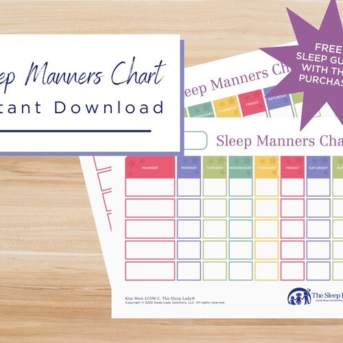 Toddler Sleep Bedtime Reward Chart Star Chart Progress | Etsy