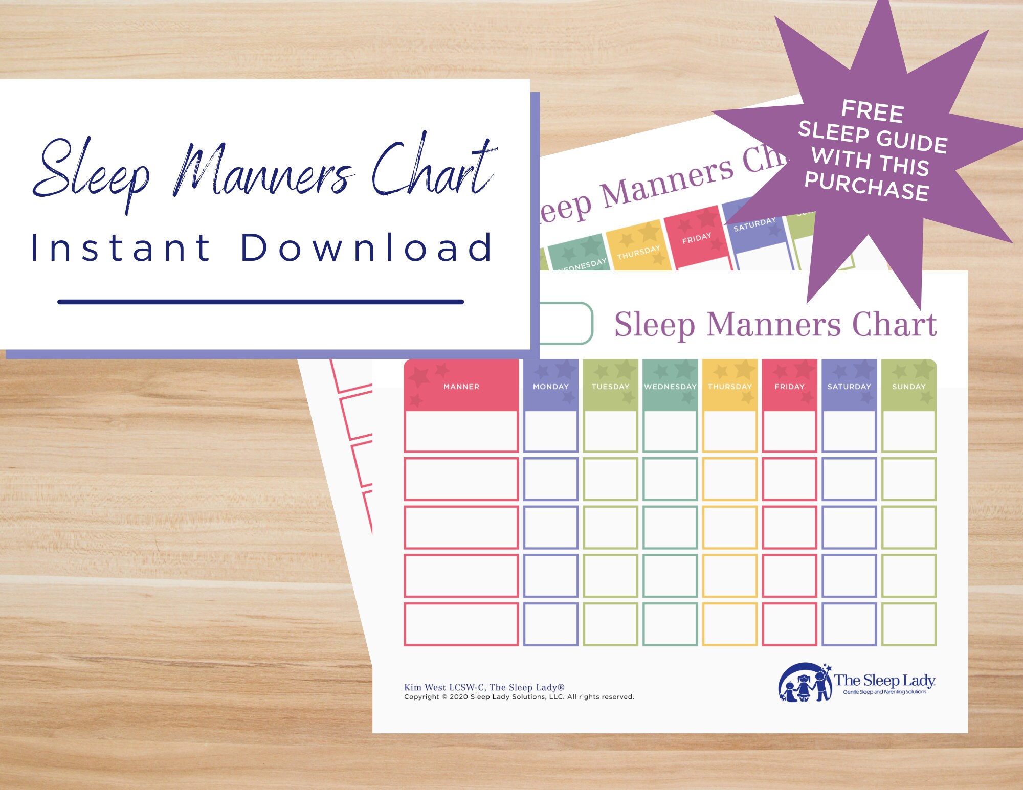 Sleep Manners Chart - Etsy