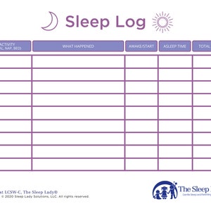 Sleep Log - Etsy