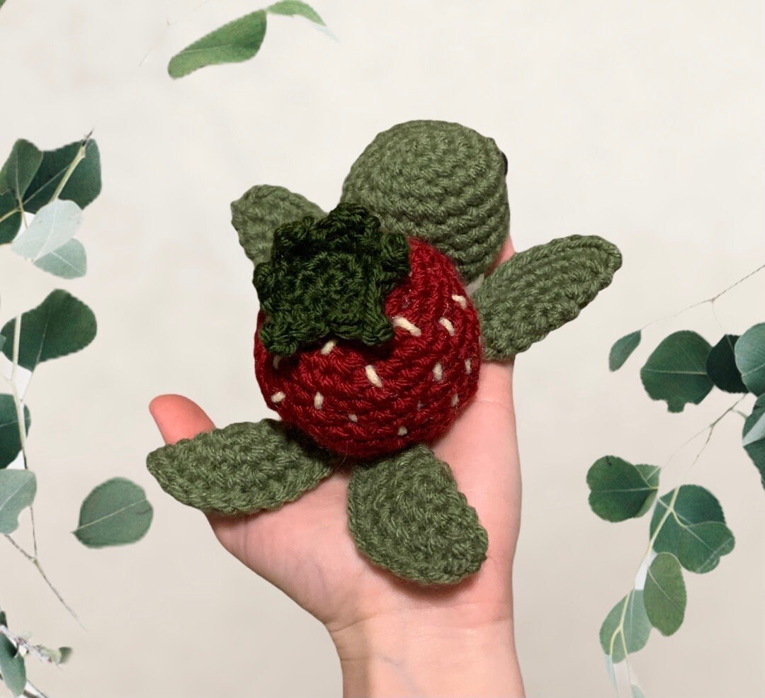 Strawberry Turtle Crochet Pattern - Etsy