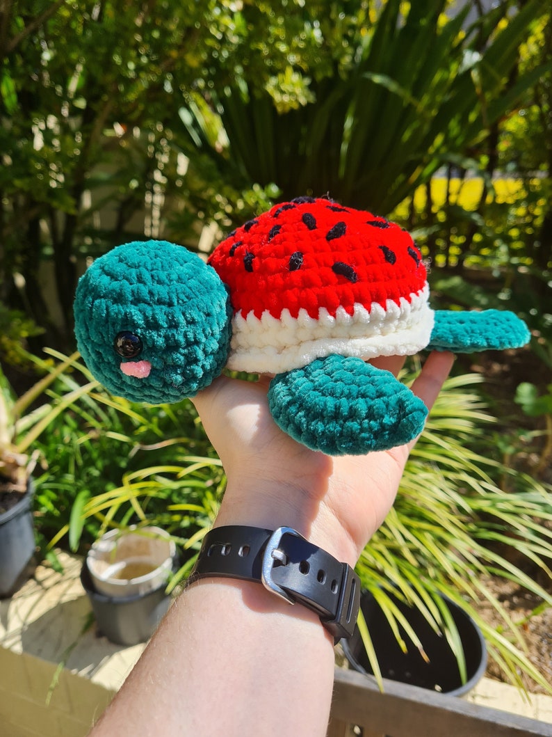 Watermelon Turtle Crochet Pattern - Etsy