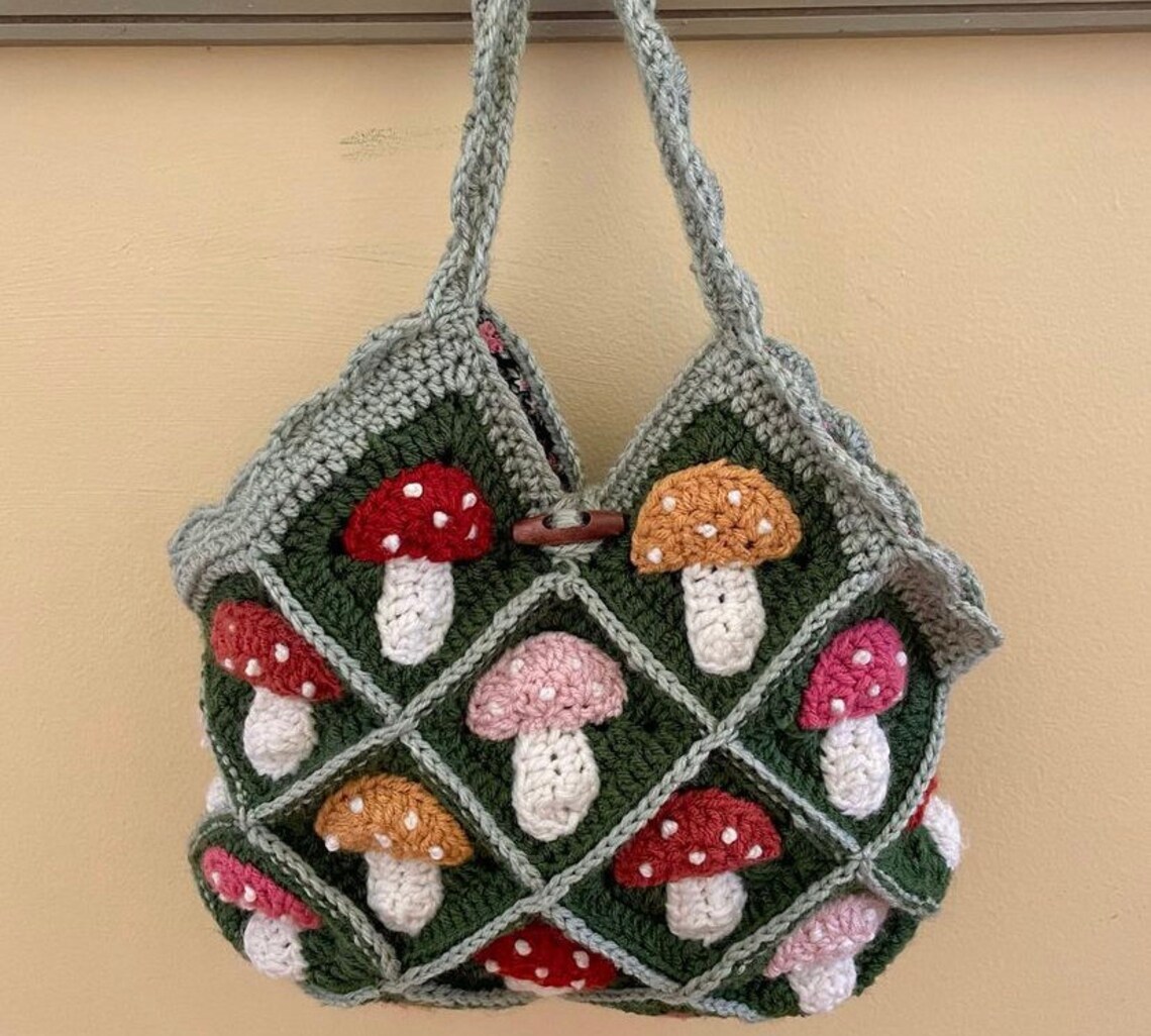 Mushroom Bag PATTERN - Etsy