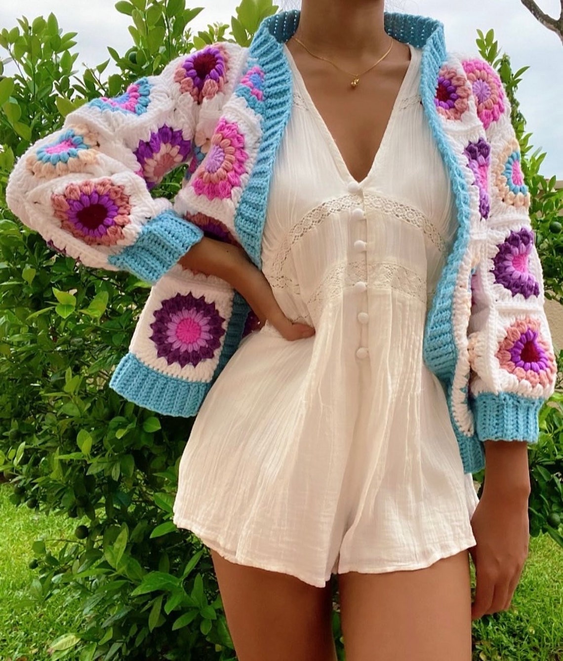Sunflower Cardigan Crochet Pattern - Etsy