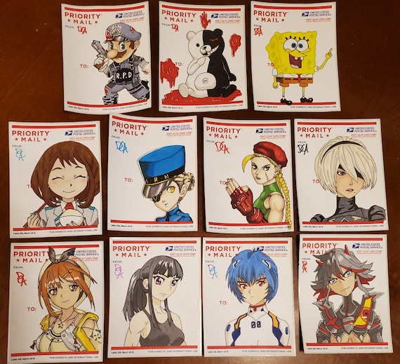 Hand drawn usps graffiti slap stickers 20 dollars each | Etsy