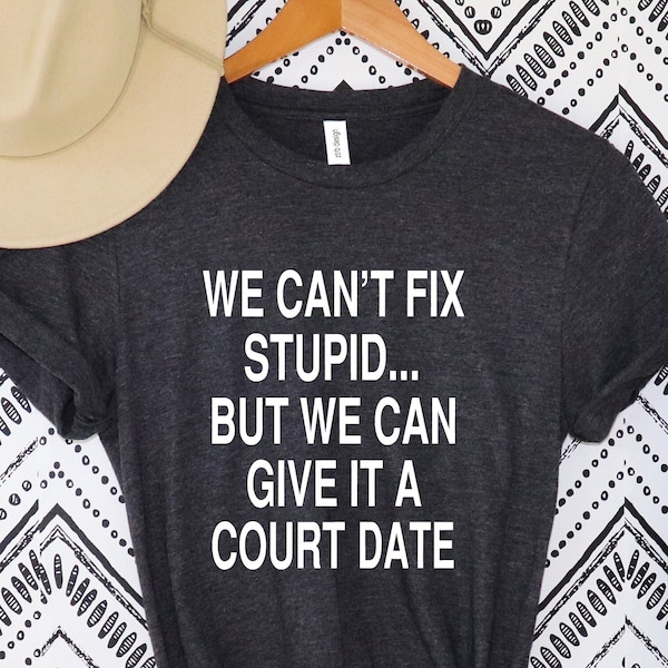 We Cant Fix Stupid but We Can Give It a Court Date - Etsy