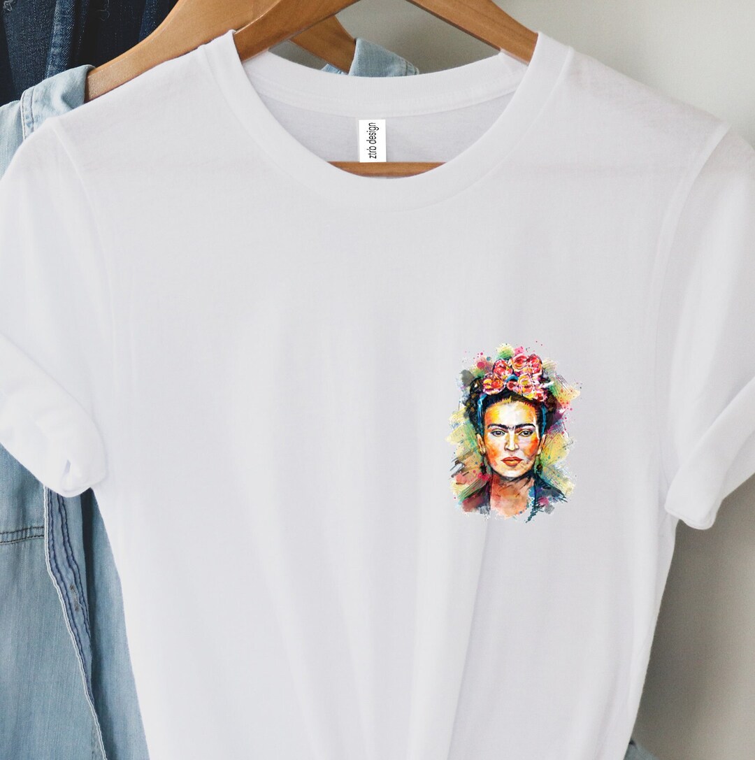 Face Line Art Shirt, Frida Shirt, Frida Line Art Shirt, Kahlo Tshirt ...