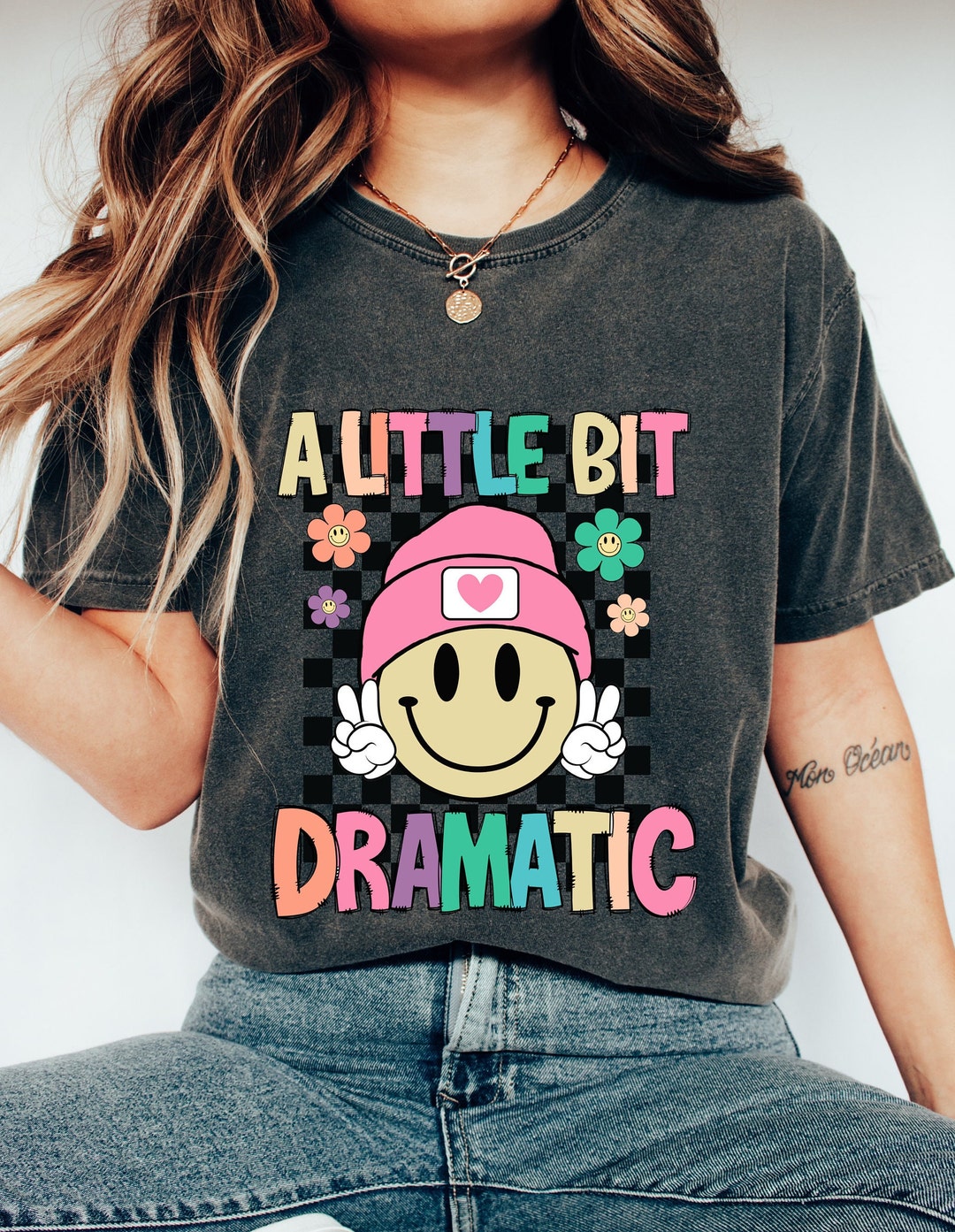 A Little Bit Dramatic Shirt,funny Slogan Shirt,best Friend Gifts,roe V ...