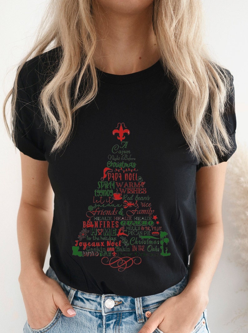 A Cajun Night Before Christmas Tree,laissez Les Bon Temps Rouler Shirt ...