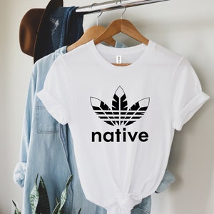 Native T-shirt, Native Feather Logo Shirt, Native Tee, Feather Logo ...