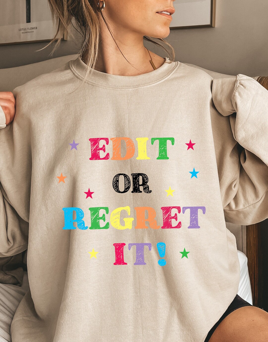 Edit or Regret It Shirt, English Teacher Gift, Funny English Teacher ...