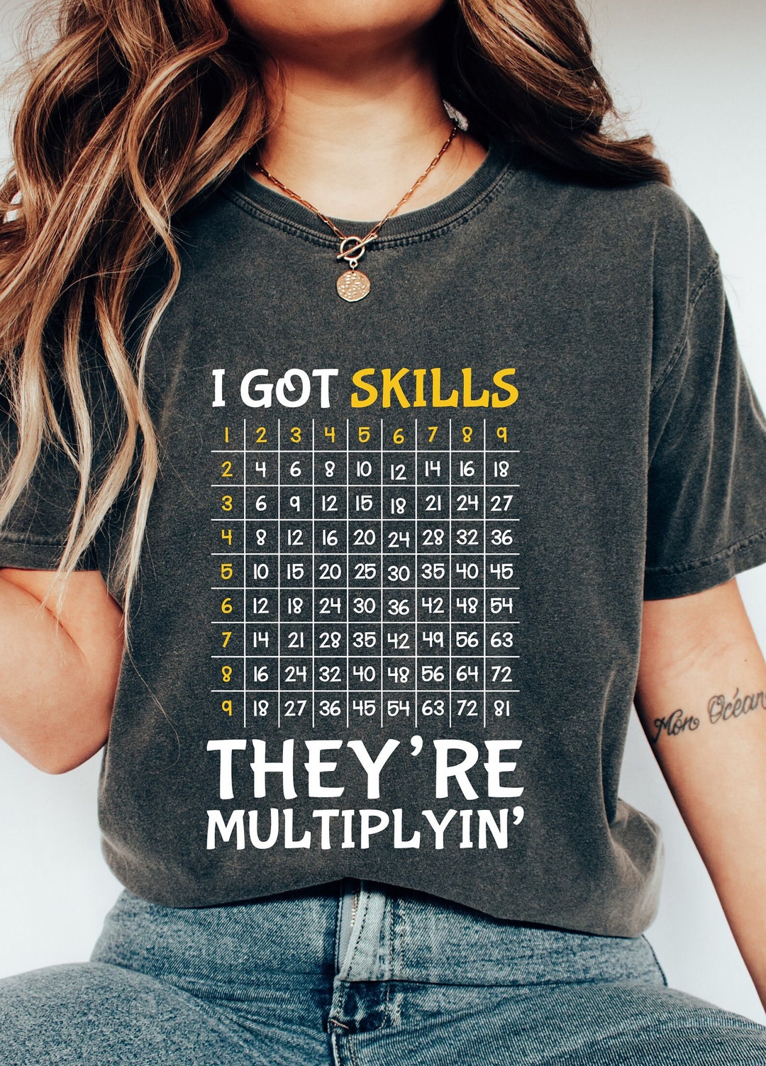 I Got Skills and They're Multiplying T-shirt,math Teacher Shirt ...