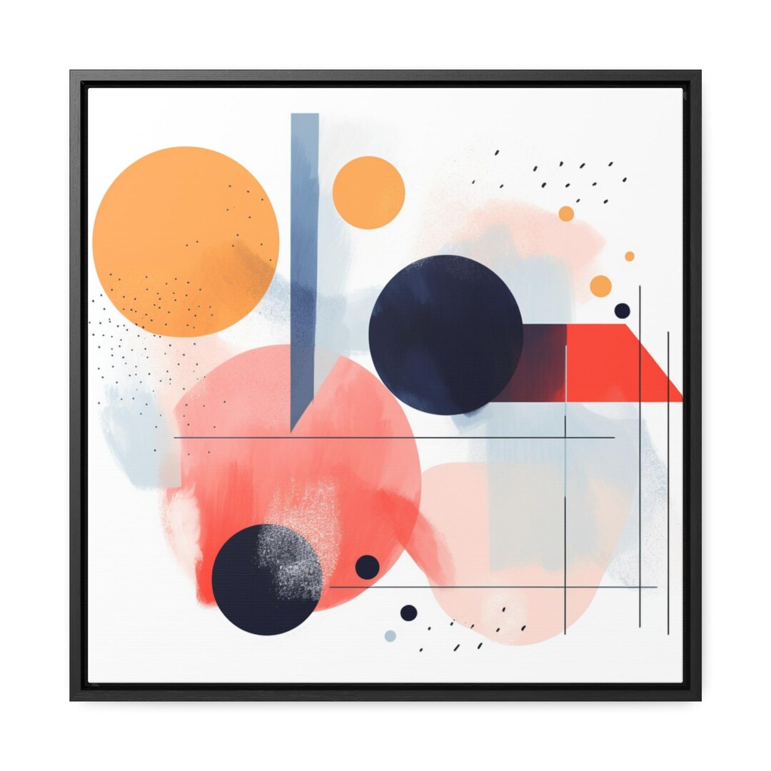 Contemporary Abstract Wall Art - Circular Wall Art - Vibrant Abstract ...