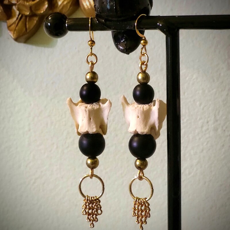 Bone Earrings - Etsy