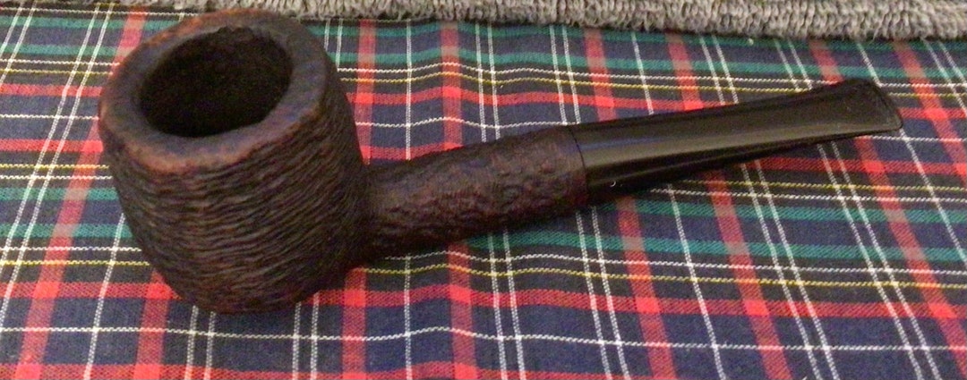 Vintage, Restored, Schicklers Classic, Rusticated, Billiard Shaped Pipe ...