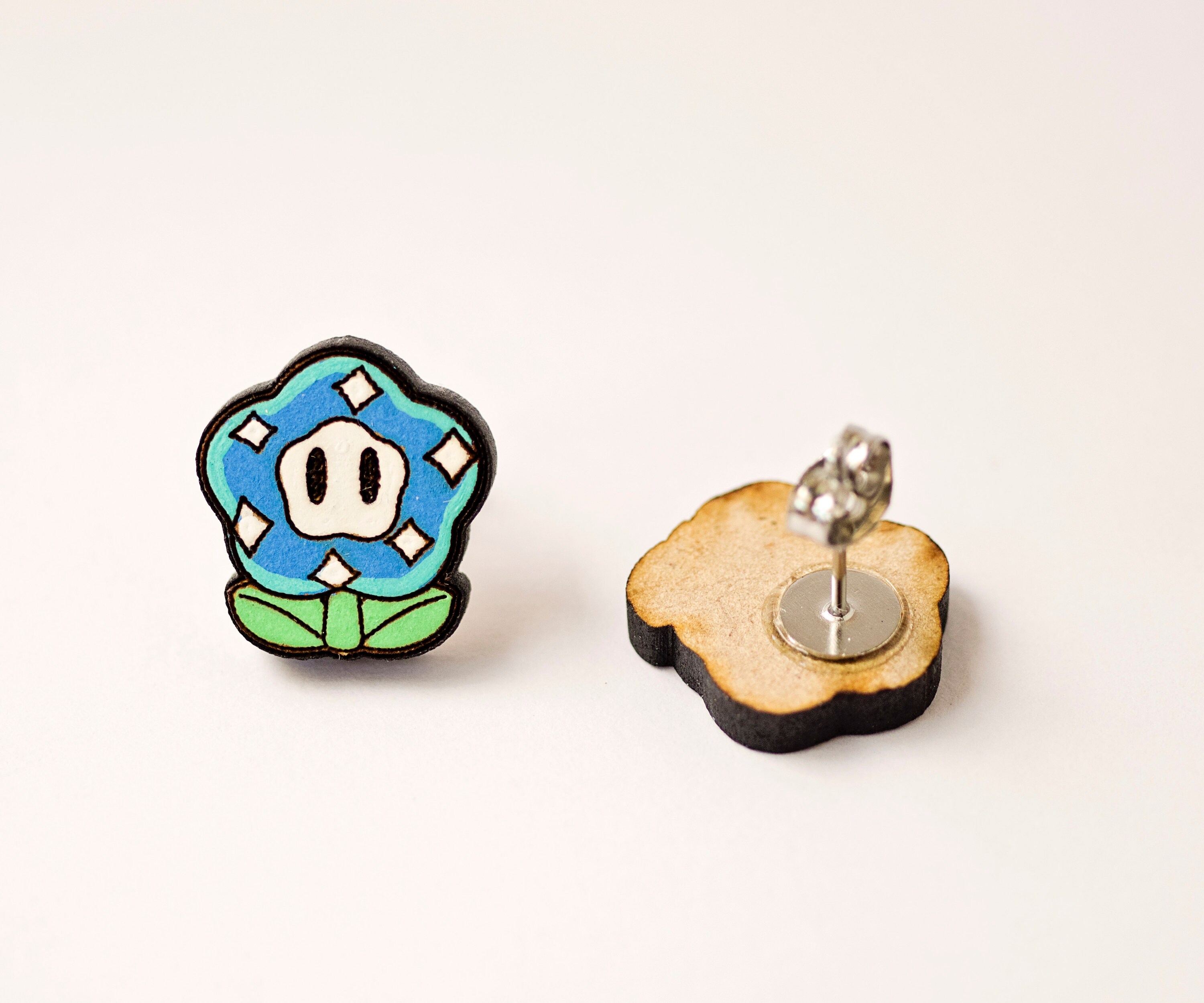 Mario Wonder Flower | Wonder Flower Earrings | Cute Mario Video Game ...