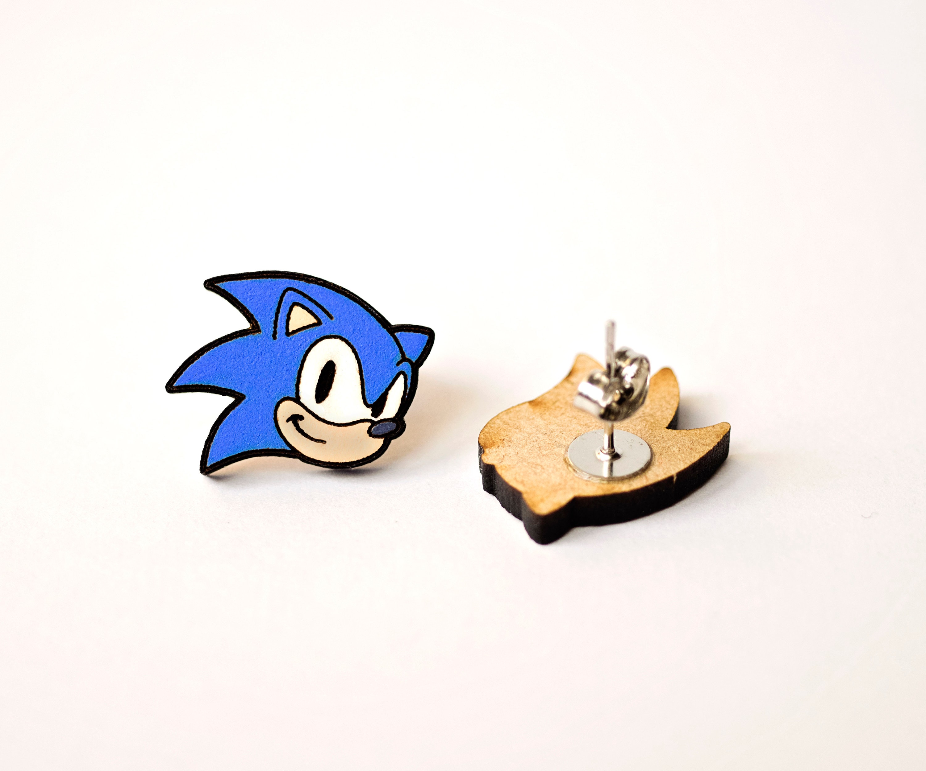 Sonic the Hedgehog Earrings Sega Sonic Earrings Retro Video Game Ear ...