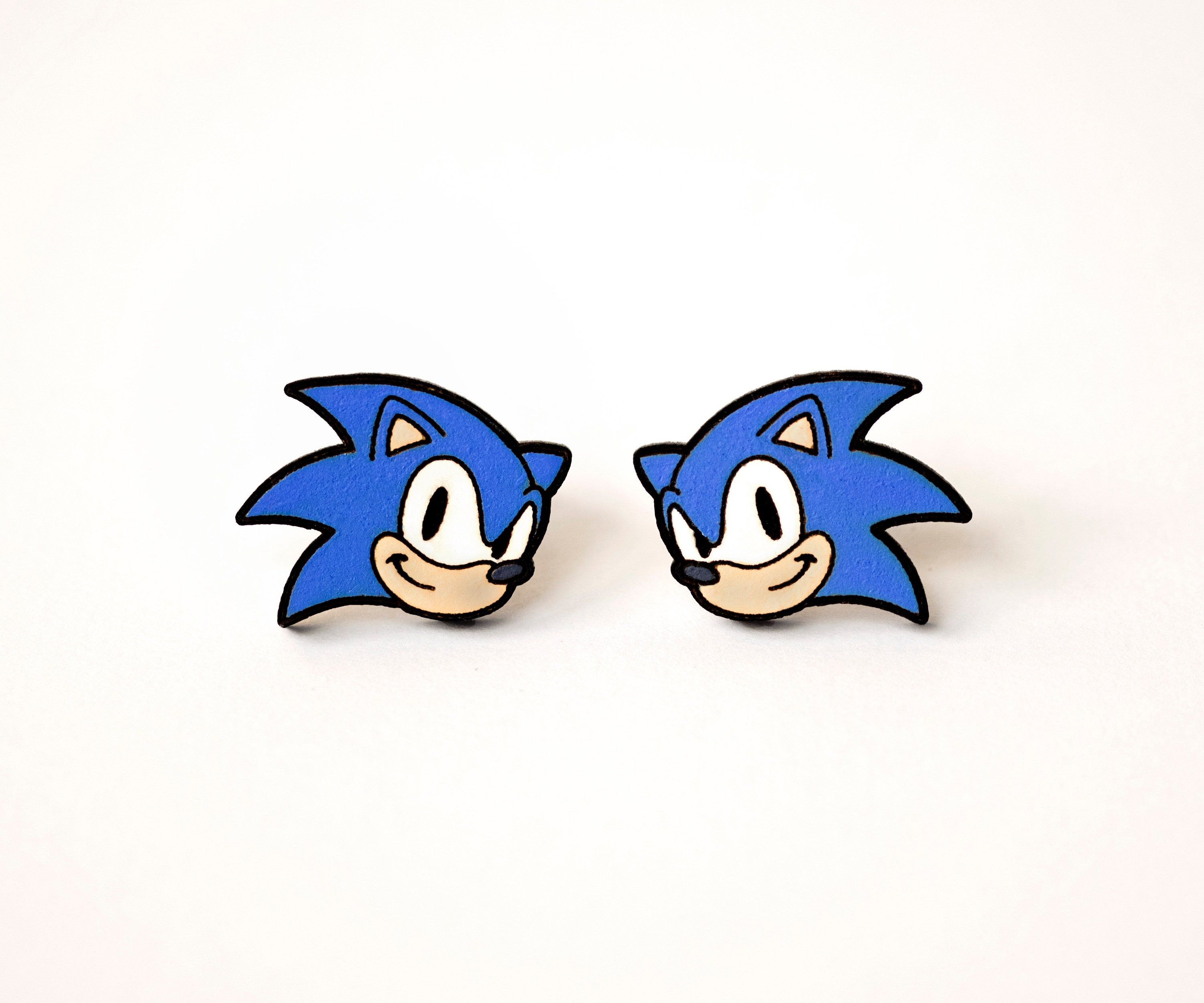 Sonic the Hedgehog Earrings Sega Sonic Earrings Retro Video Game Ear ...