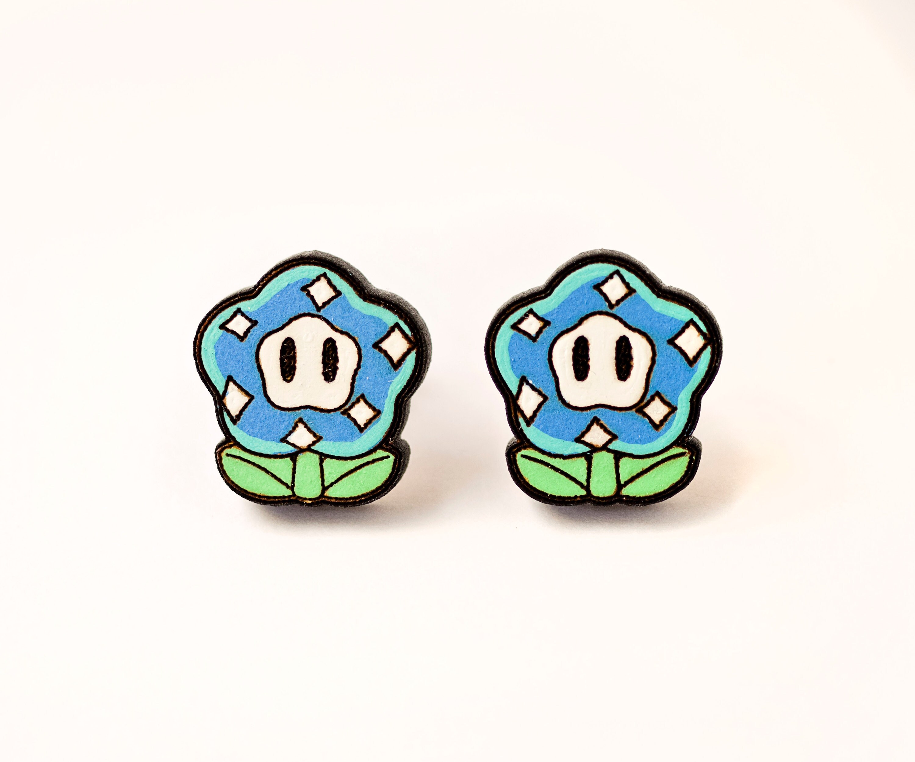 Mario Wonder Flower | Wonder Flower Earrings | Cute Mario Video Game ...