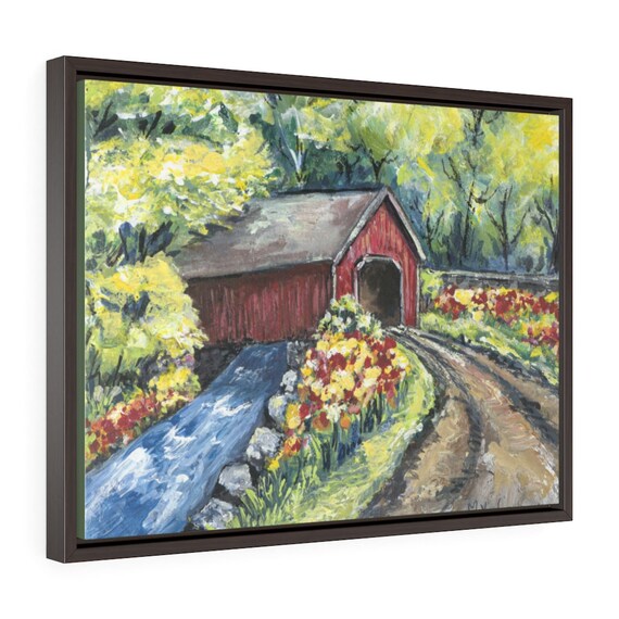 Rustic Wall Decor/covered Bridge Artwork Print/professionally - Etsy