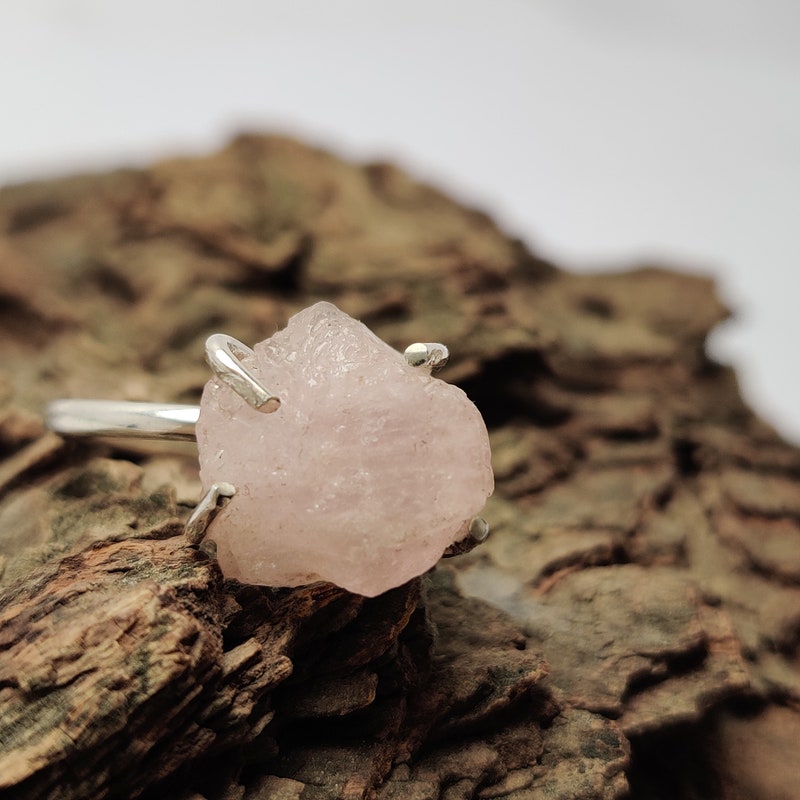 Rough Gemstone Ring - Etsy