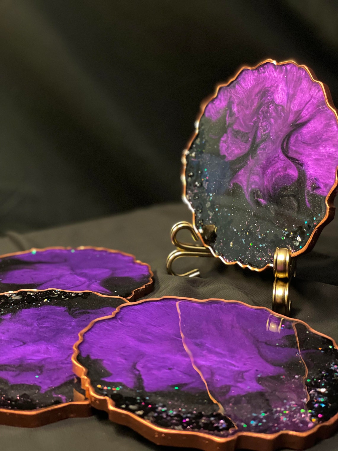 DARK HEROES: SUSANO'O (purple and Black Anime Inspired Epoxy Resin ...