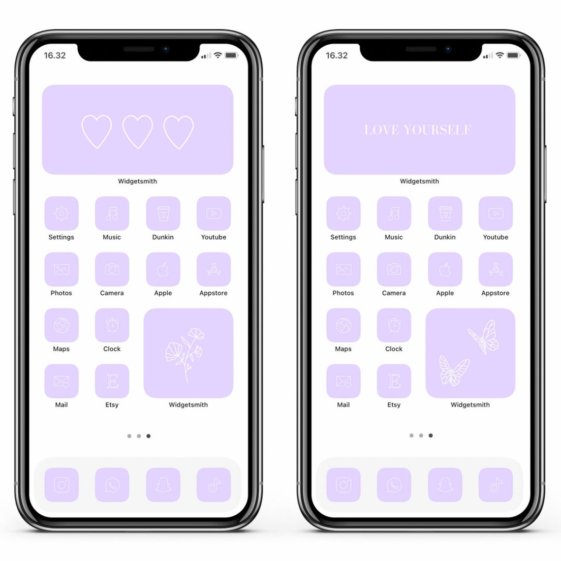 600 Purple Minimalistic App Icon Pack IOS 14 Purple | Etsy