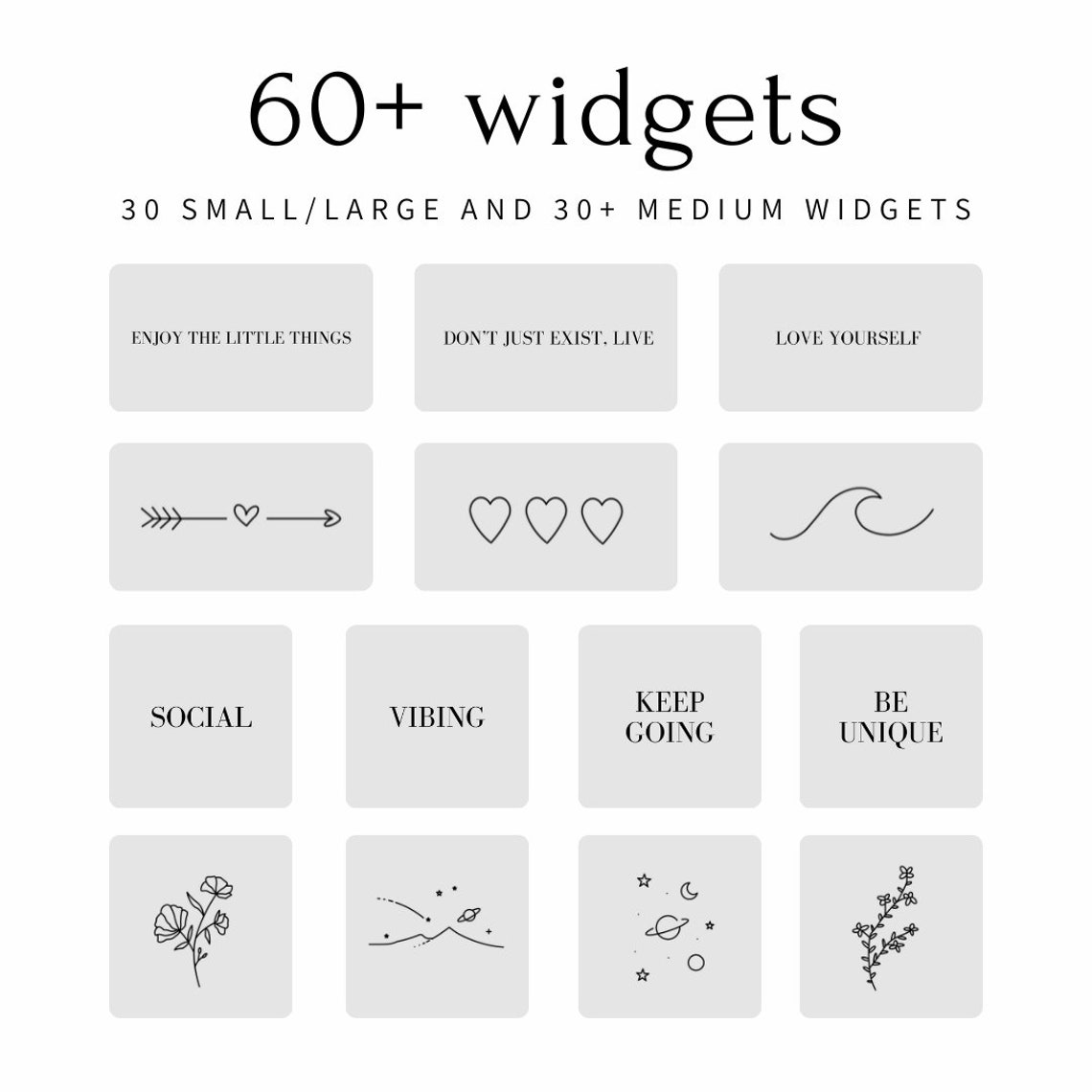 900+ Light Gray Minimalistic App Icon Pack | IOS 14 | Light Gray ...