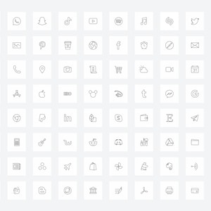 1000+ Minimal White App Icons | Aesthetic iPhone Home Screen Theme ...