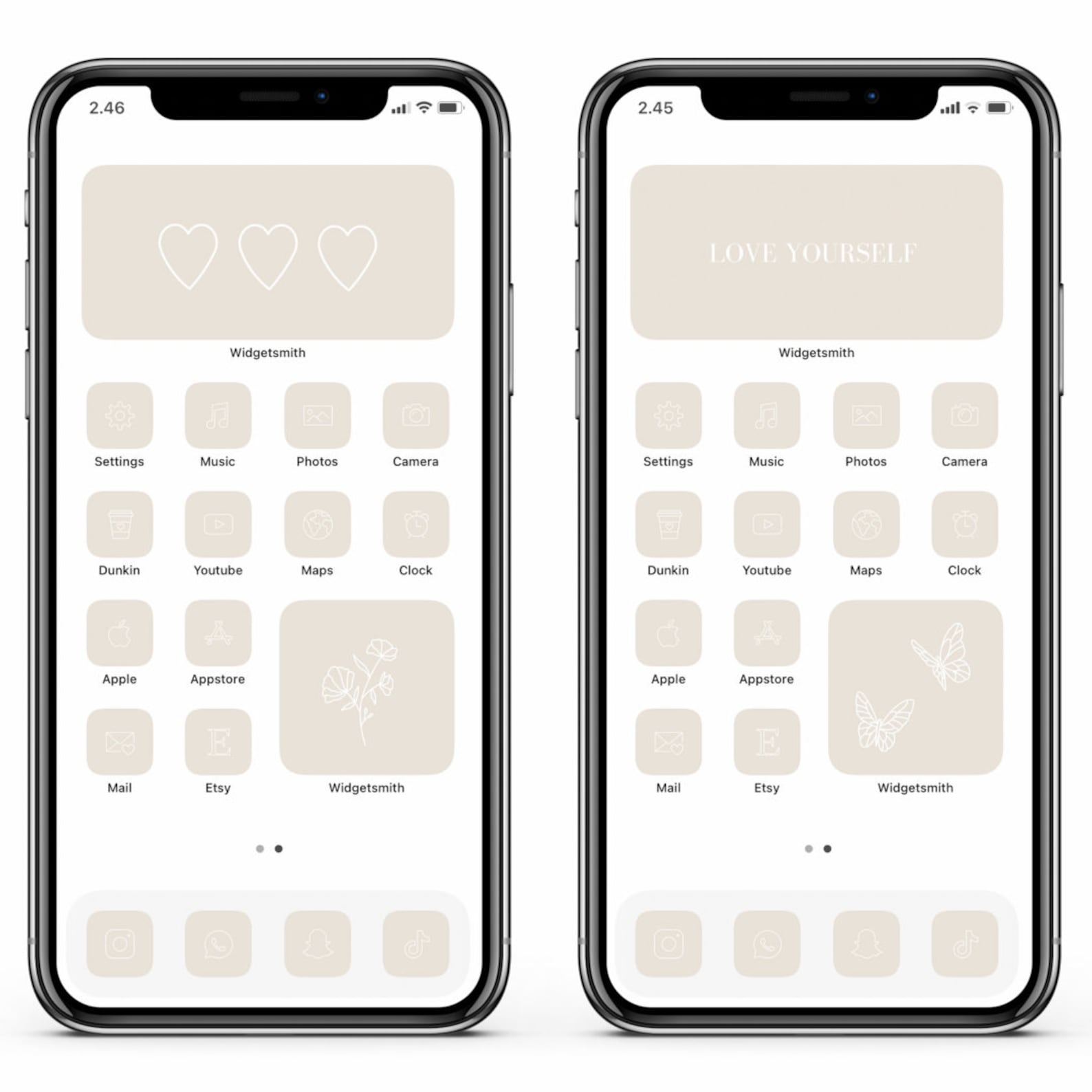 600 Beige Minimalistic App Icon Pack IOS 14 Beige | Etsy