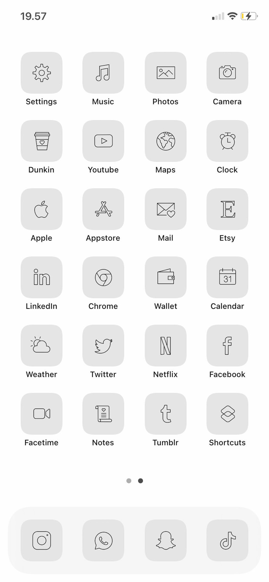 900+ Light Gray Minimalistic App Icon Pack | IOS 14 | Light Gray ...