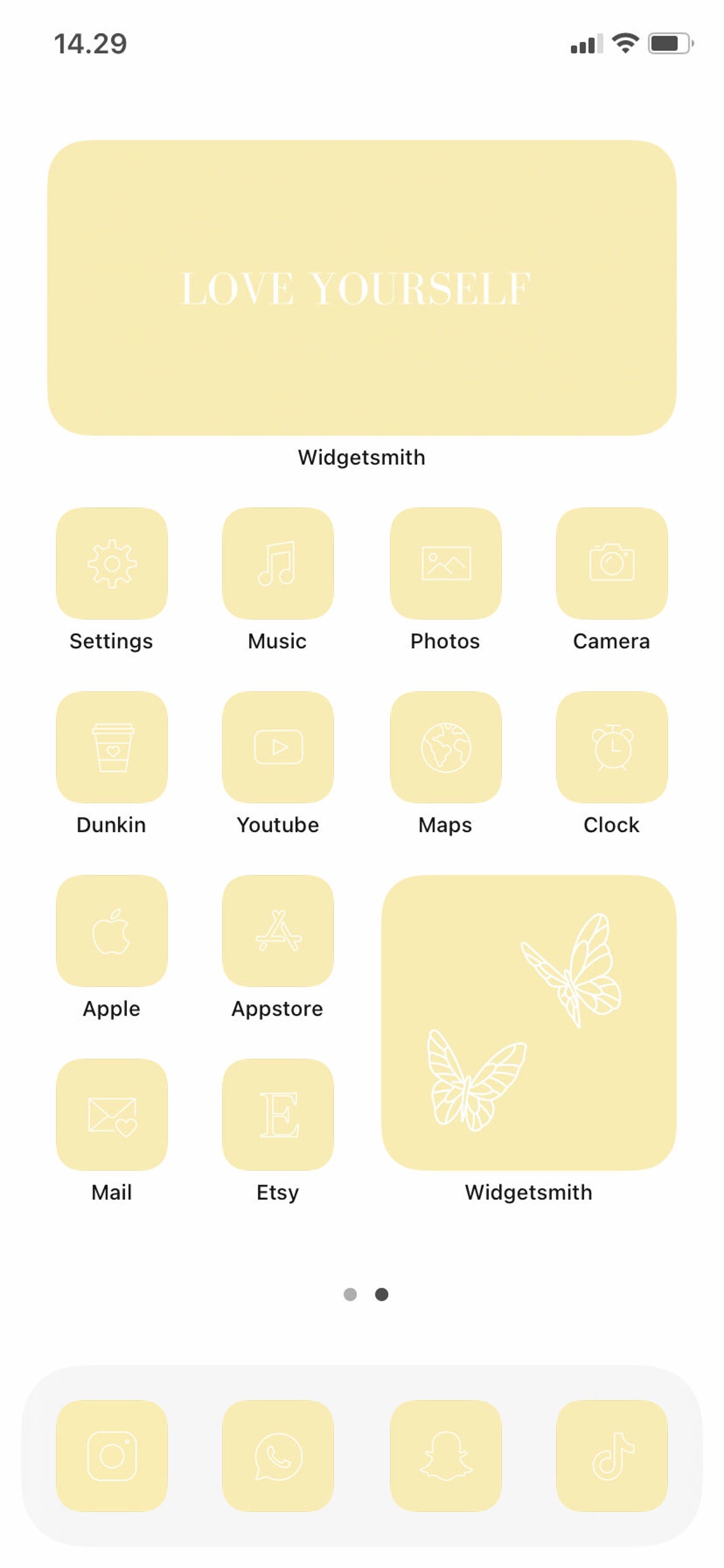 600+ Yellow Minimalistic App Icon Pack | IOS 14 | Yellow Minimalistic ...