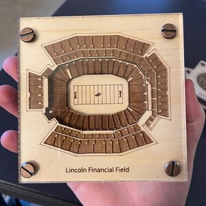 Philly Pack Layered Coaster (set of 4), 3D Wood Coaster, Sports Coaster ...