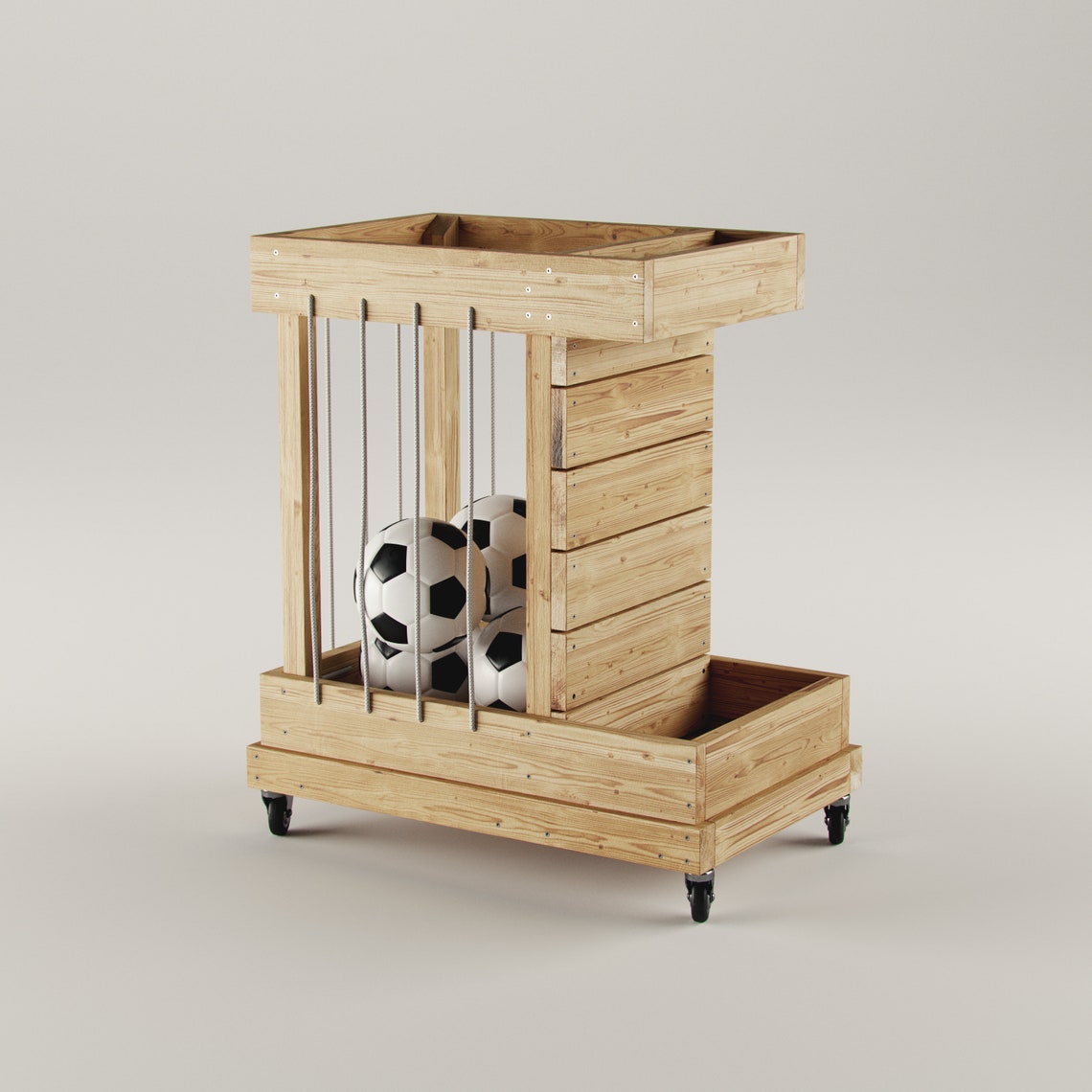 DIY Ball Cage Plan With Storage: Woodworking Blueprints (PDF Download ...