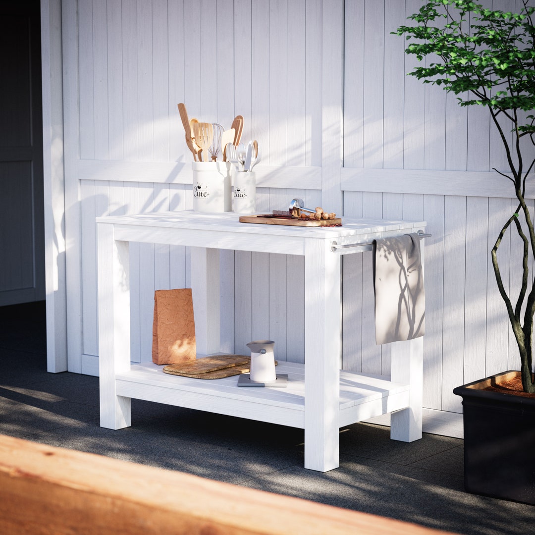 DIY Outdoor Kitchen Island Plan: Beginner-friendly Blueprints (PDF ...