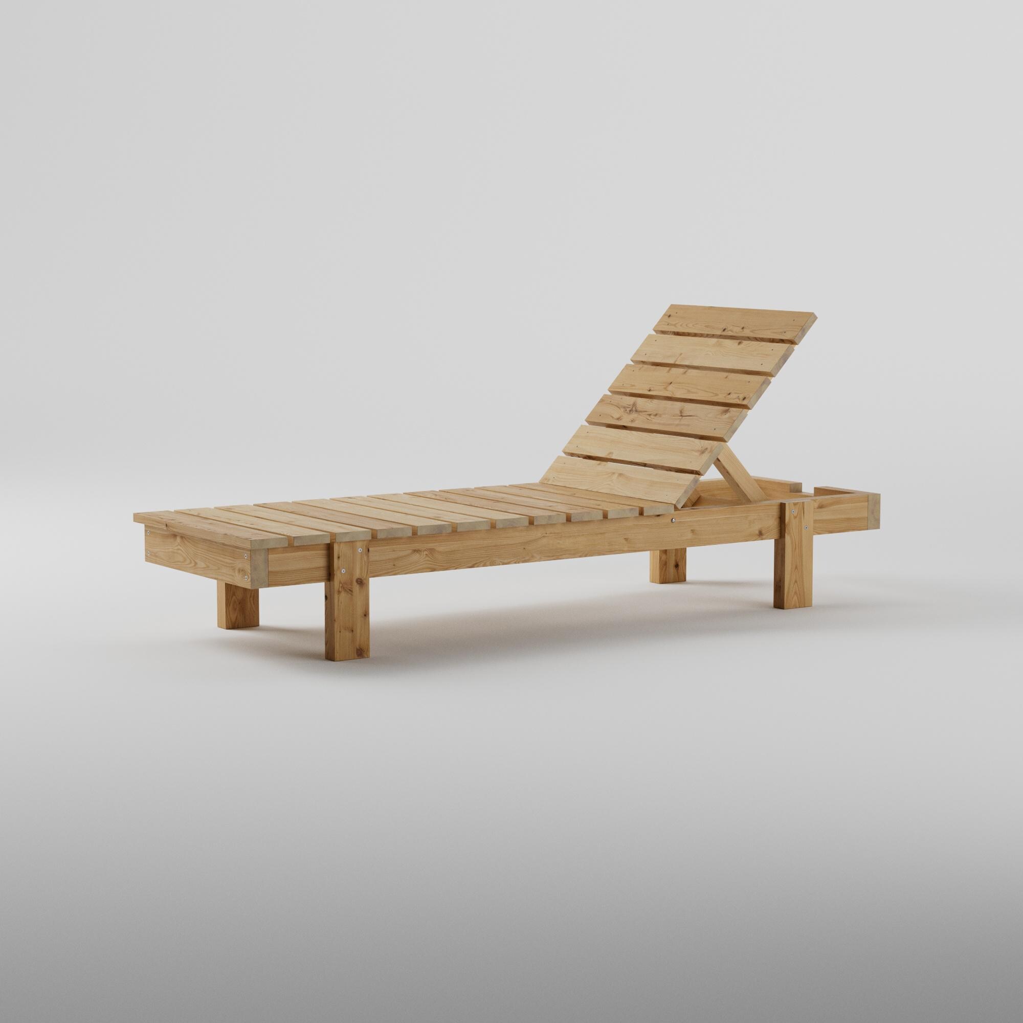 Outdoor Sunbed, DIY Plan, Pdf Download, Beginner-friendly, Blueprints ...