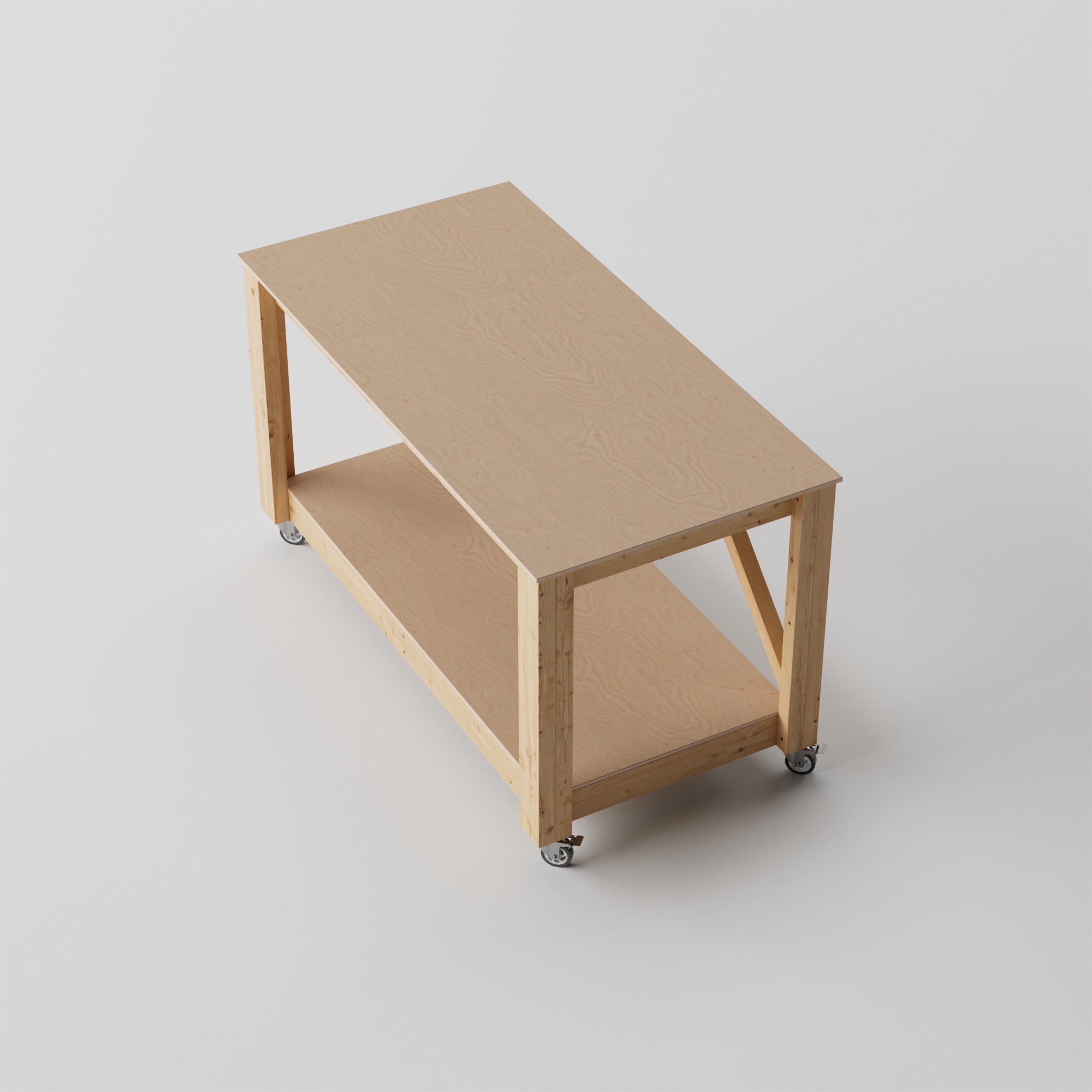 Workbench DIY Plan: Step-by-step Instructions (PDF Download, Imperial ...